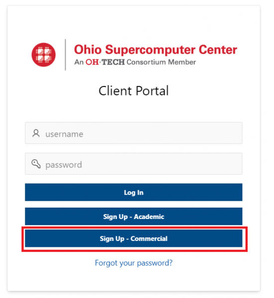 Self-Signup for Accounts | Ohio Supercomputer Center